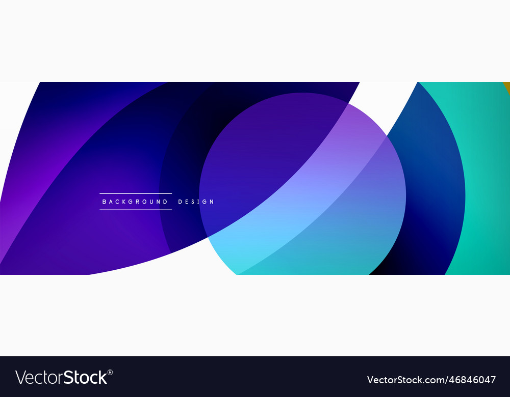 Abstract background with color geometric shapes Vector Image