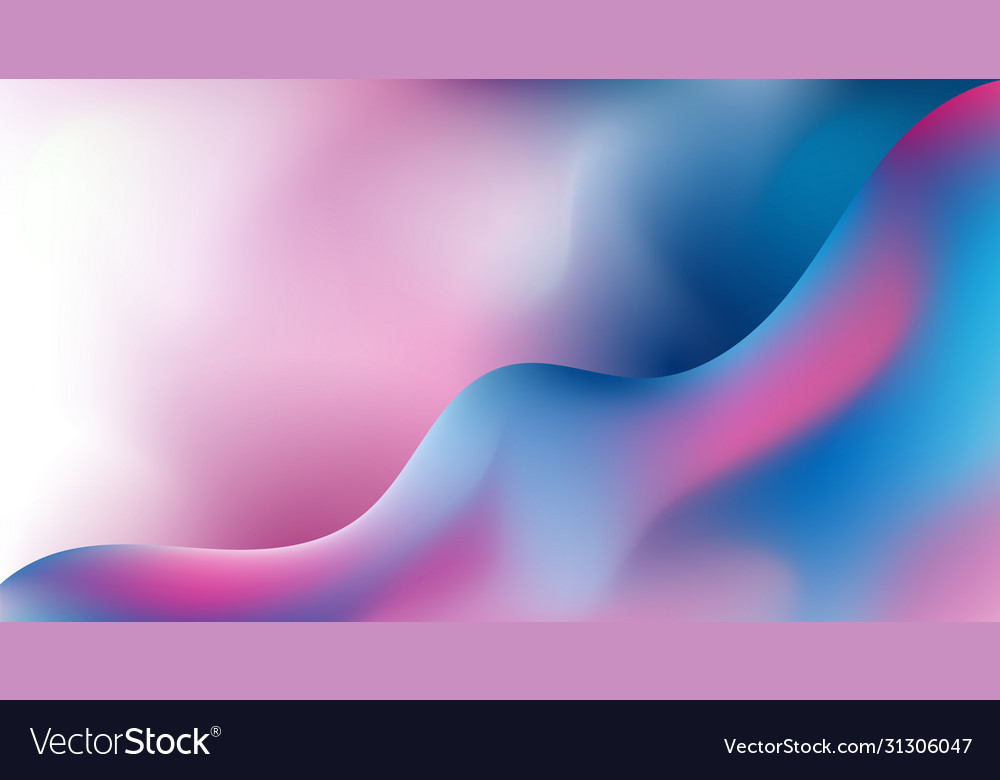 Abstract trendy 3d fluid blue and pink gradient Vector Image