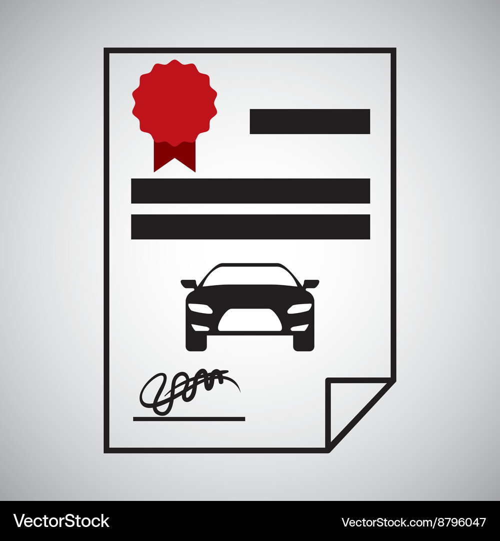 Car sale design concept white background Vector Image