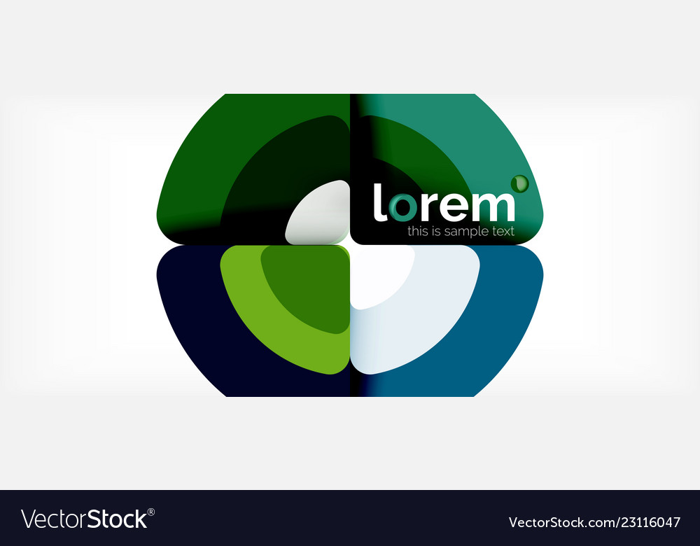 Circles and triangles geometric abstract Vector Image