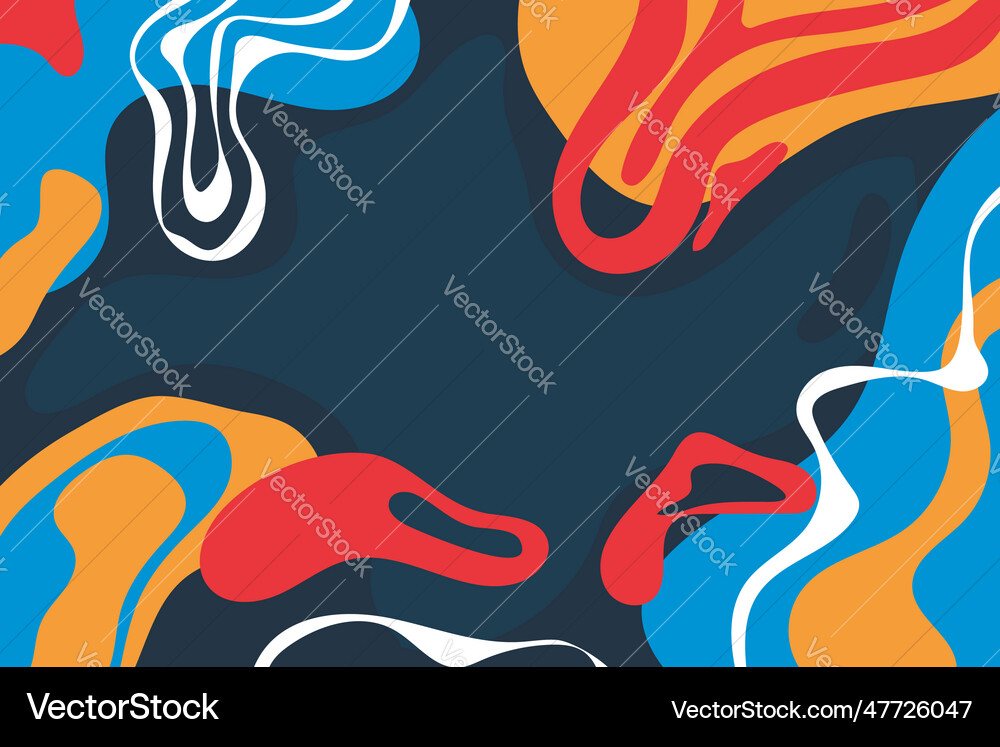 Flat design abstract in bright colors Royalty Free Vector