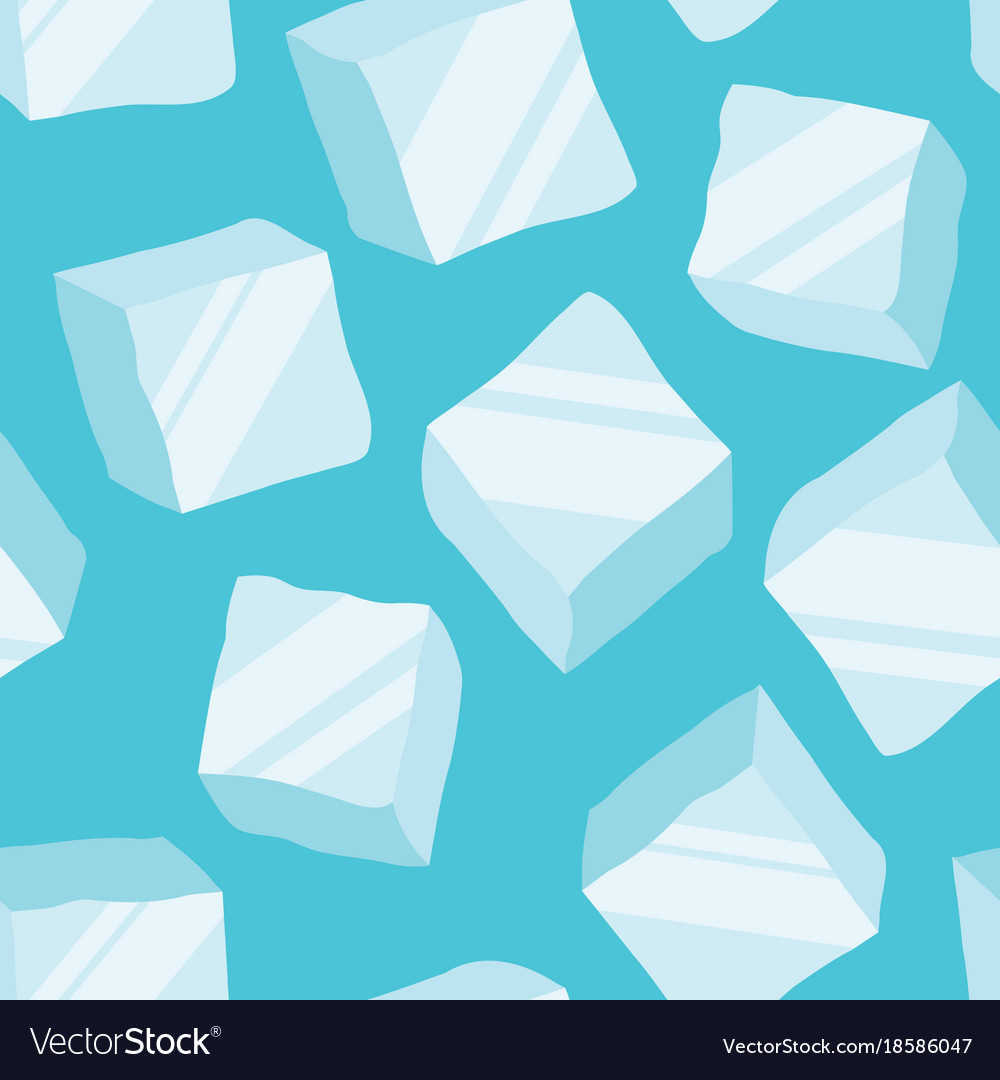 Ice Cubes Pattern Royalty Free Vector Image - VectorStock