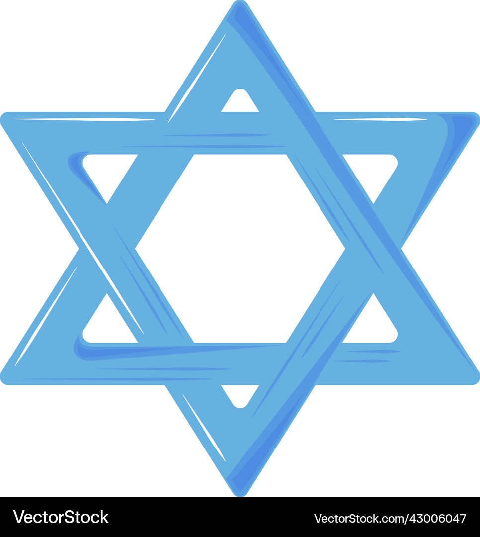 Jewish star icon Royalty Free Vector Image - VectorStock