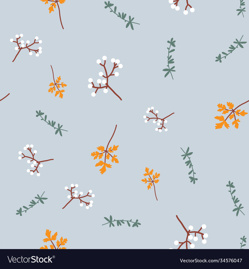 Seamless pattern falling leaves for fall Vector Image