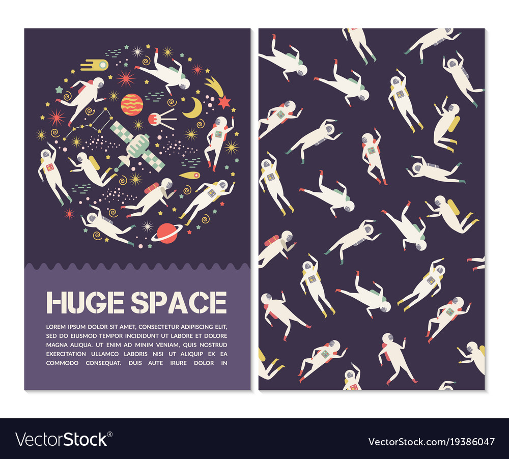 Space objects symbols and design elements Vector Image