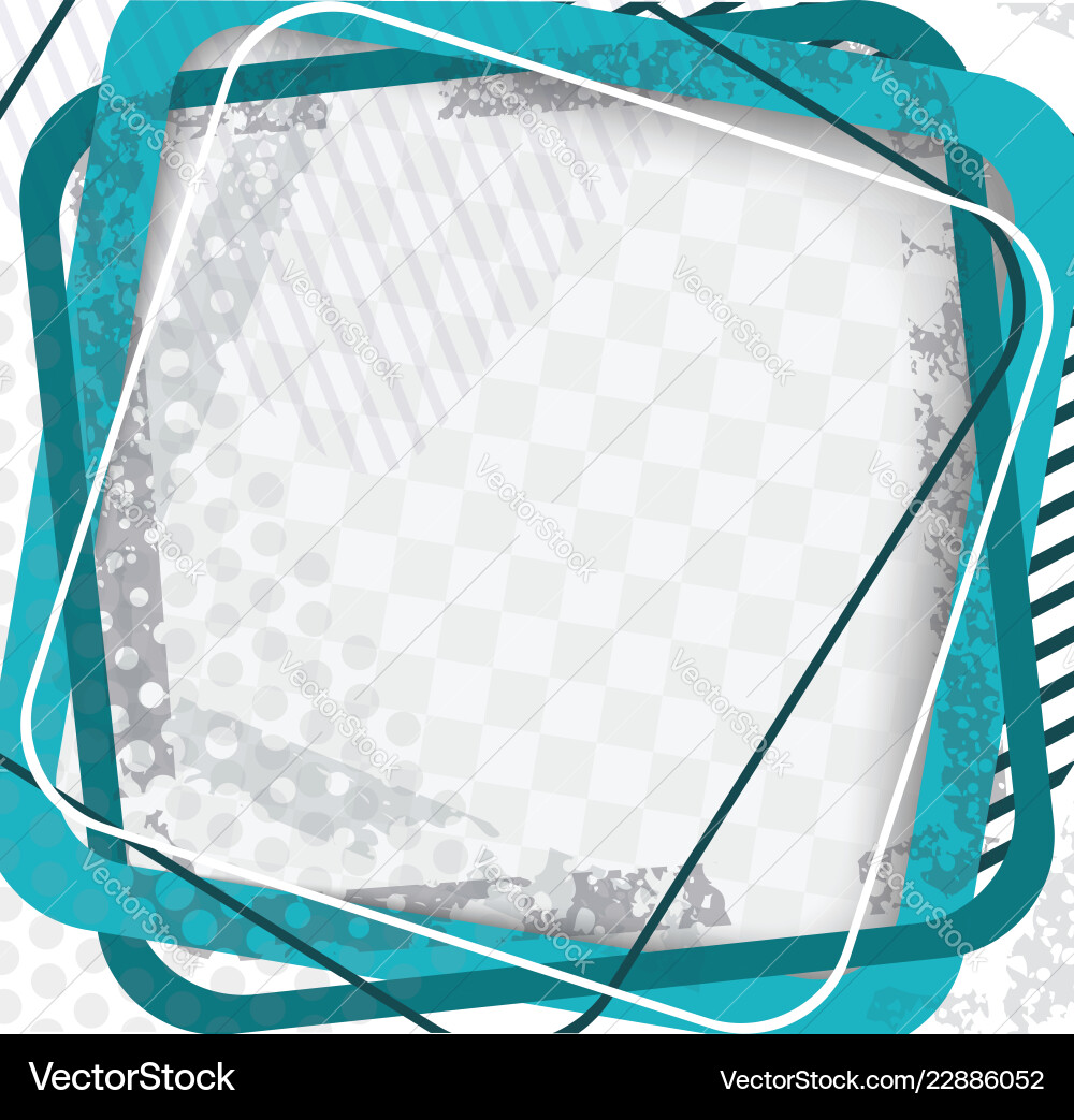 Blue and green layers overlap background Vector Image
