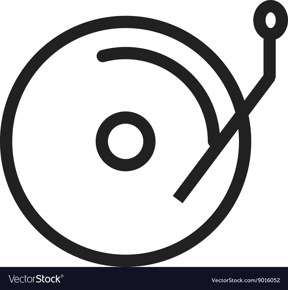 Disc player Royalty Free Vector Image - VectorStock