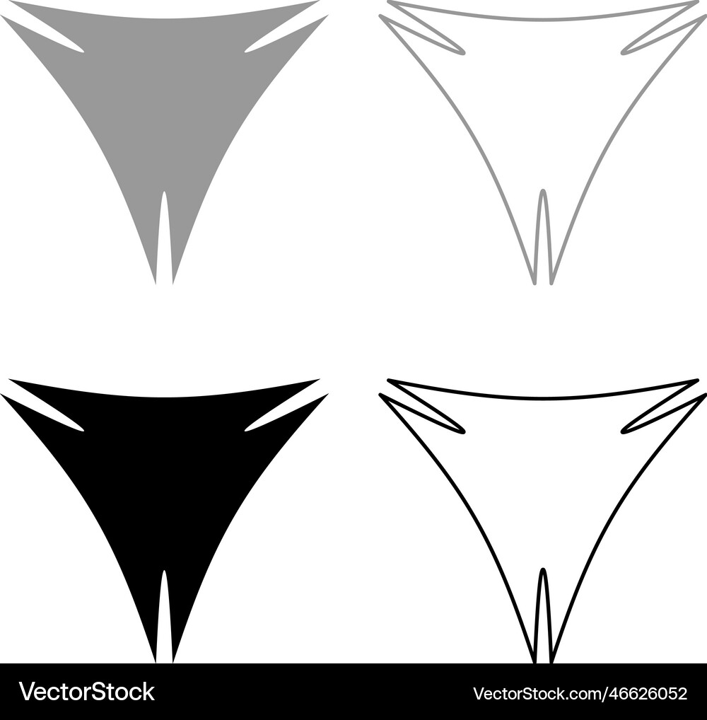 Triangle abstract shape for banner superhero sign Vector Image