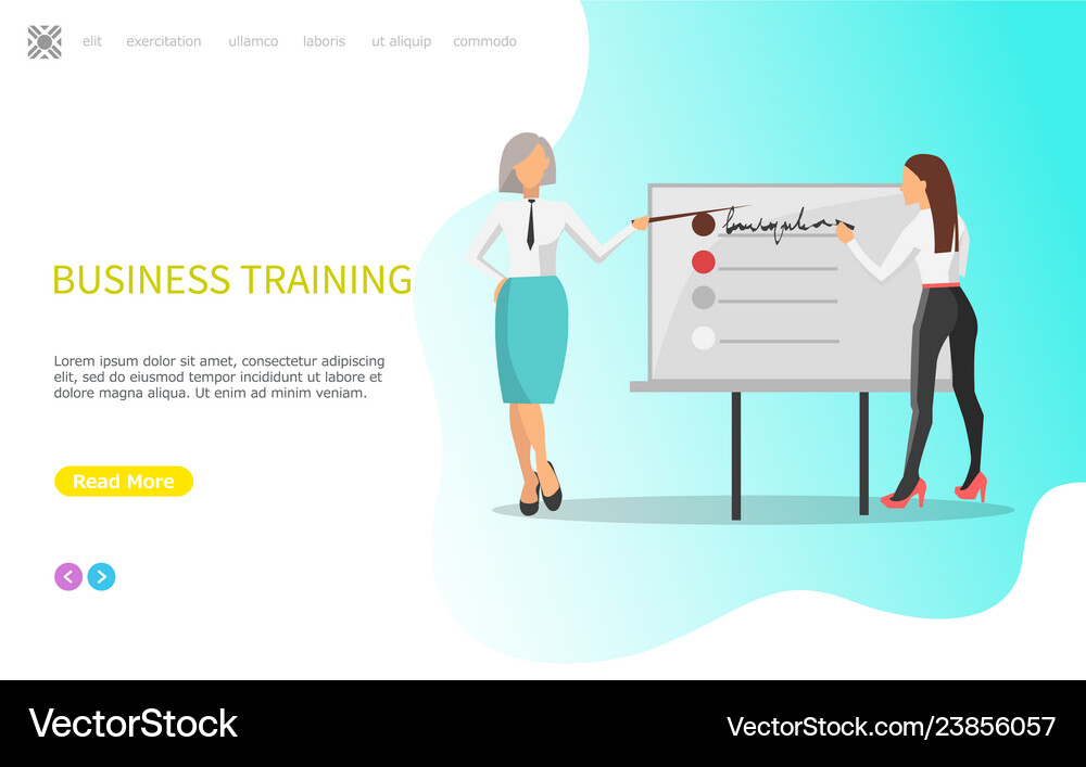 Business training whiteboard with infographics Vector Image