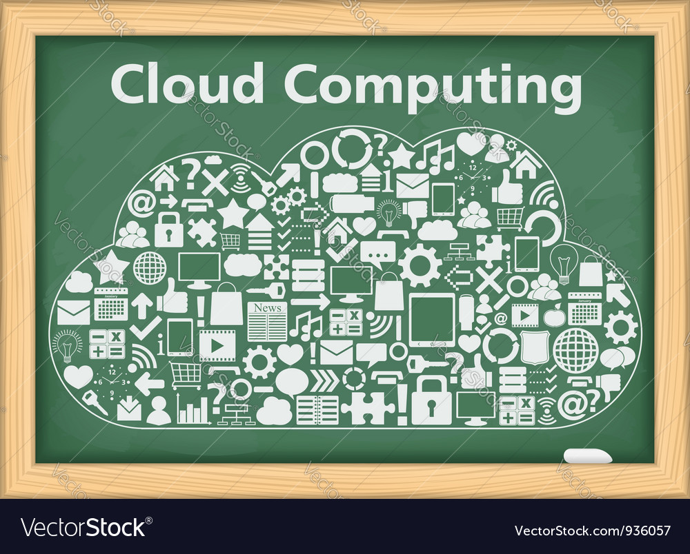 Cloud computing Royalty Free Vector Image - VectorStock