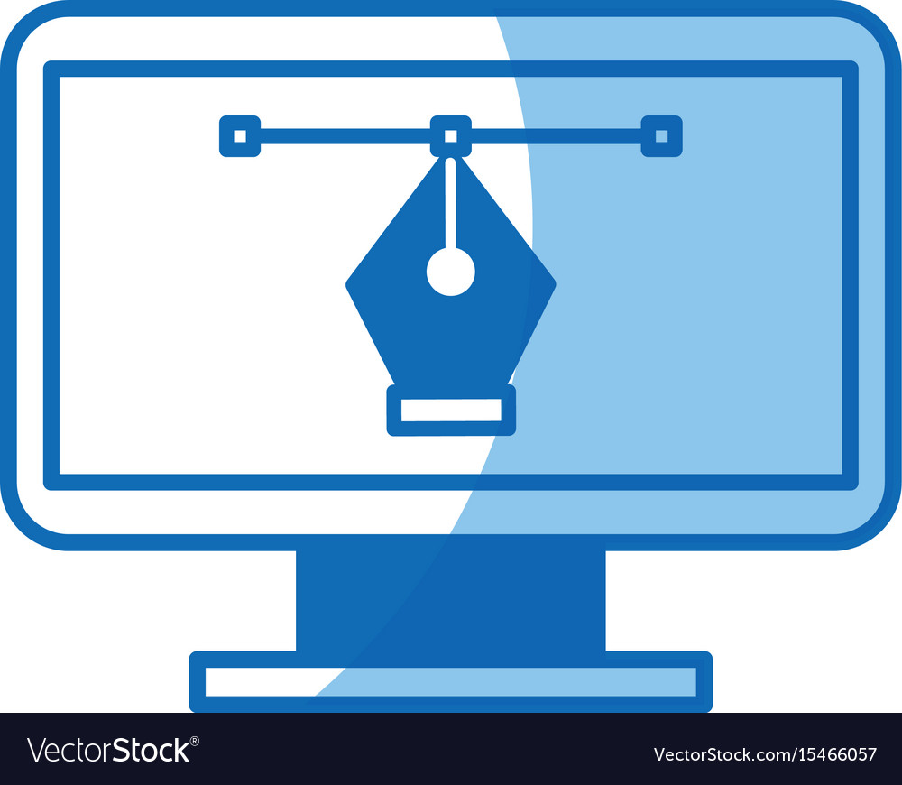 Computer electronic work Royalty Free Vector Image
