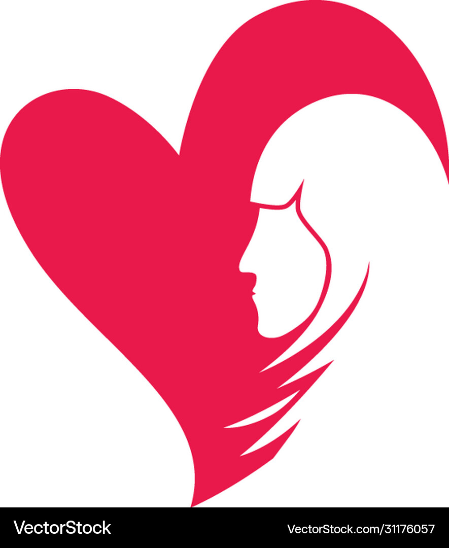 Women face silhouette Royalty Free Vector Image