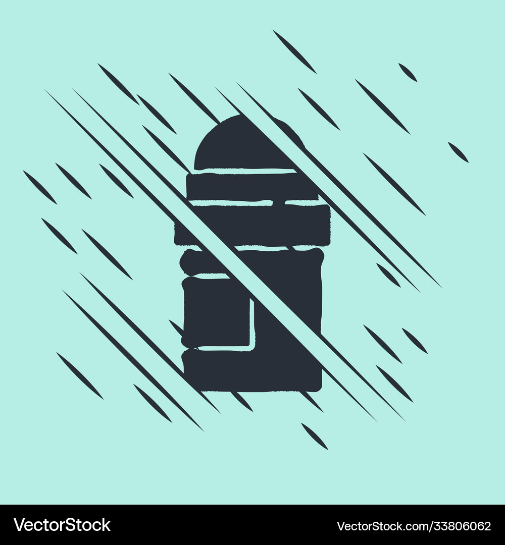 Black antiperspirant deodorant roll icon isolated Vector Image