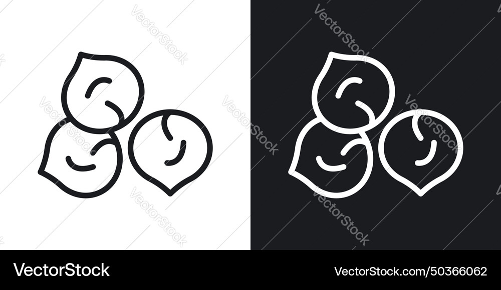 Chickpea icon set hummus roasted legume snack Vector Image
