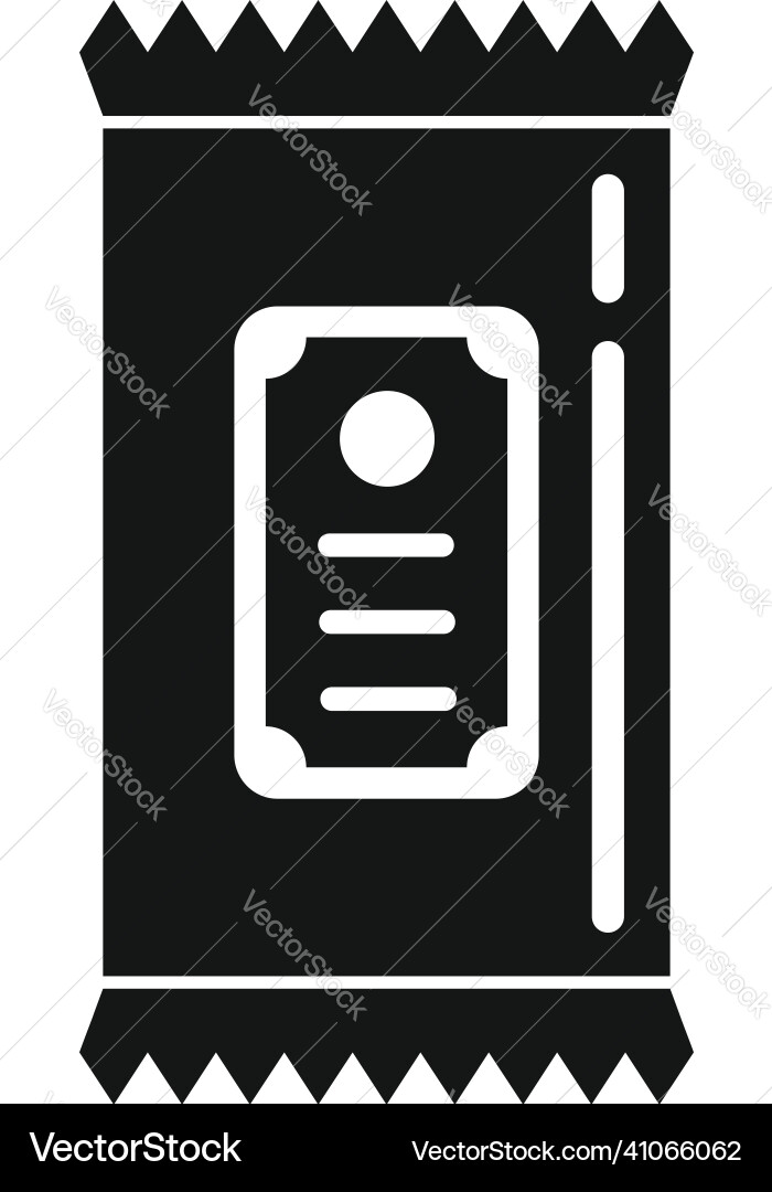 Chocolate snack bar icon simple granola Royalty Free Vector