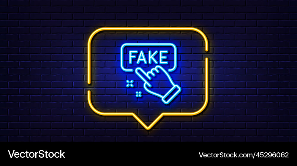 Fake information line icon propaganda conspiracy Vector Image