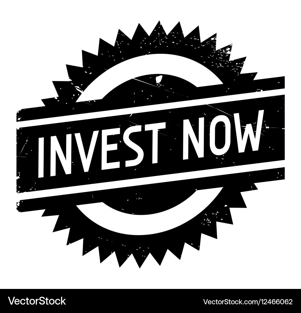 Invest now stamp Royalty Free Vector Image - VectorStock