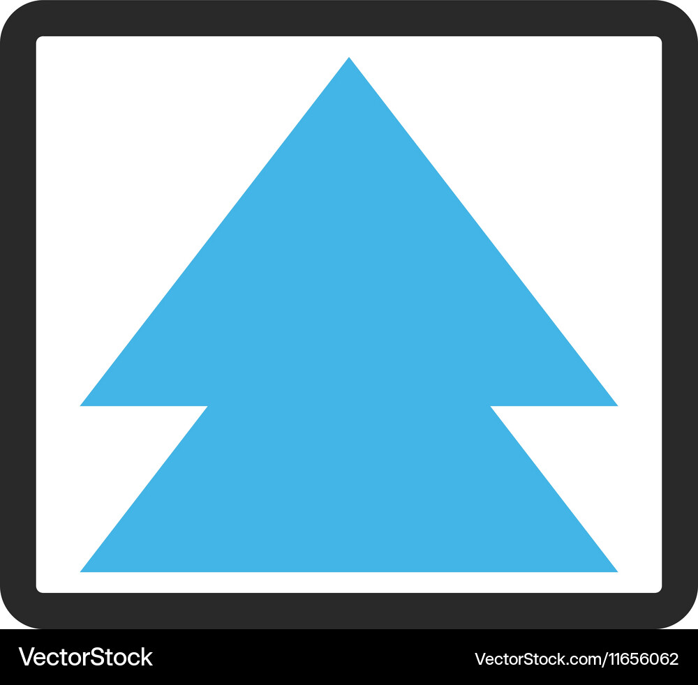Move up framed icon Royalty Free Vector Image - VectorStock