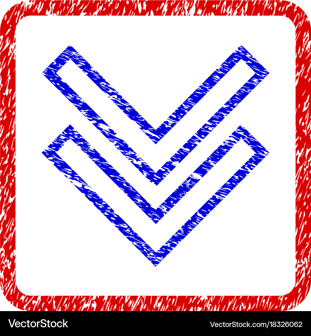 Shift down grunge framed icon Royalty Free Vector Image