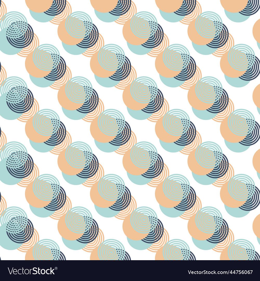 Abstract pattern of geometric shapes winter colors