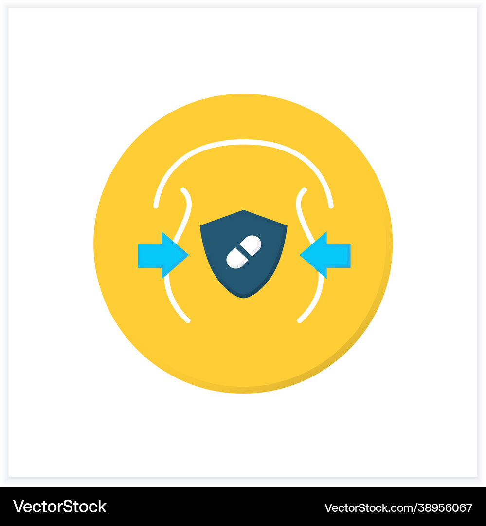 Activity probiotics flat icon Royalty Free Vector Image