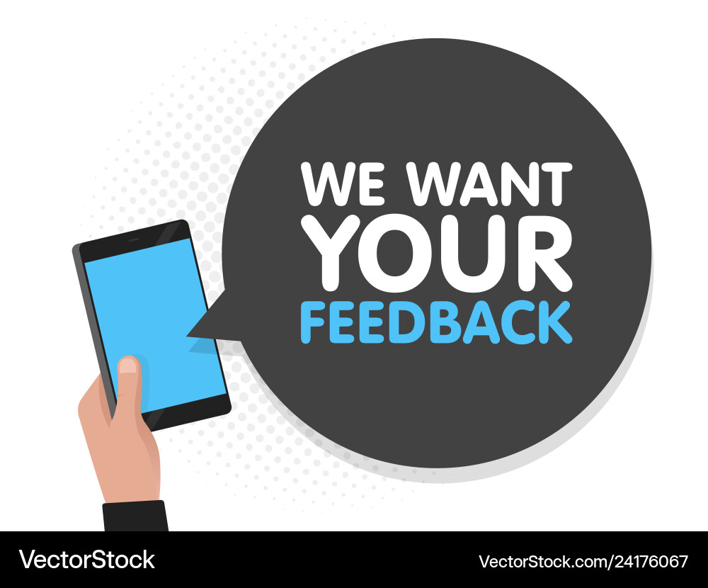 Hand holding smartphone screen background we want Vector Image