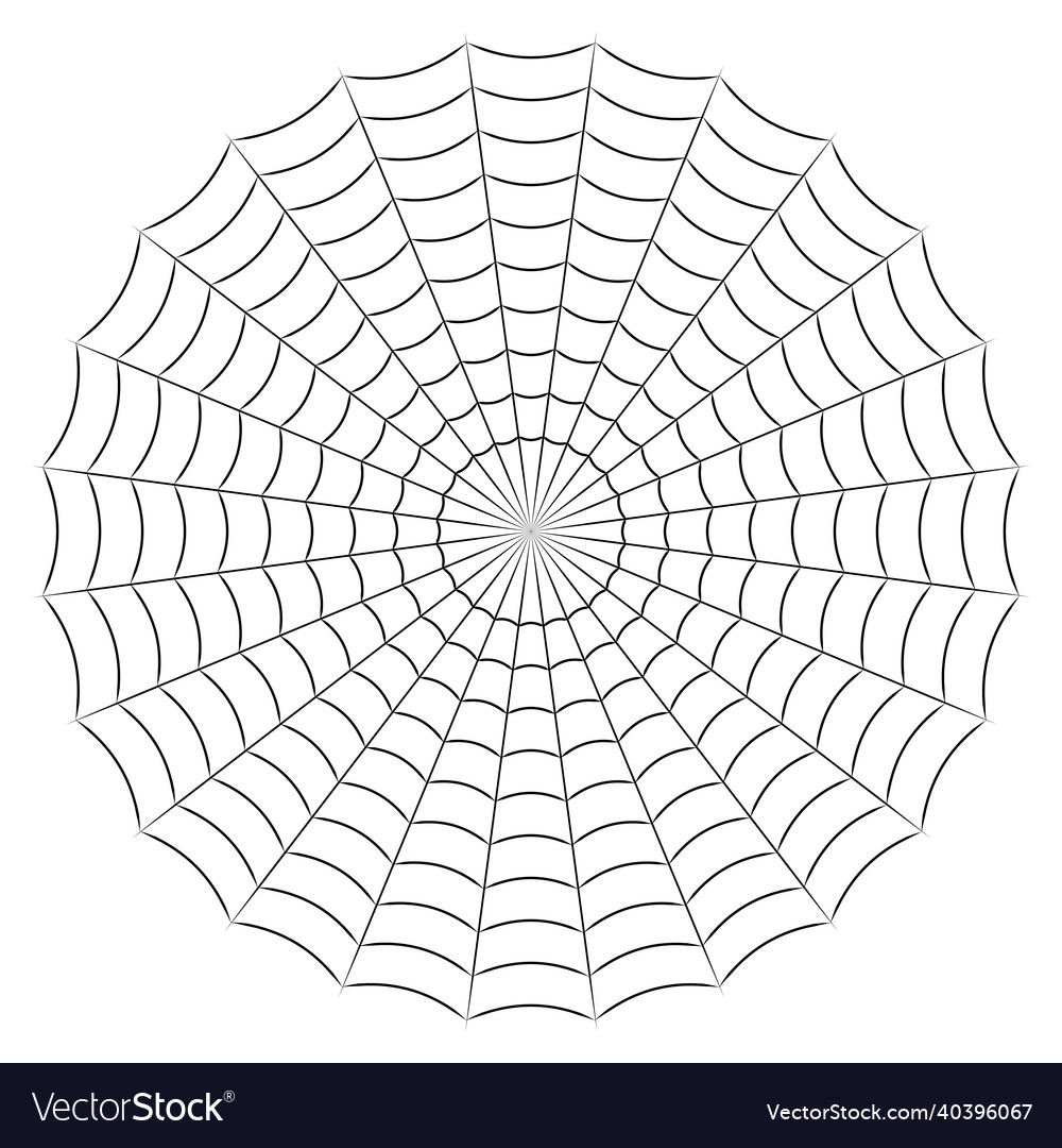 Round spider cobweb simple linear stock Royalty Free Vector Round spider cobweb simple linear stock Royalty Free Vector
