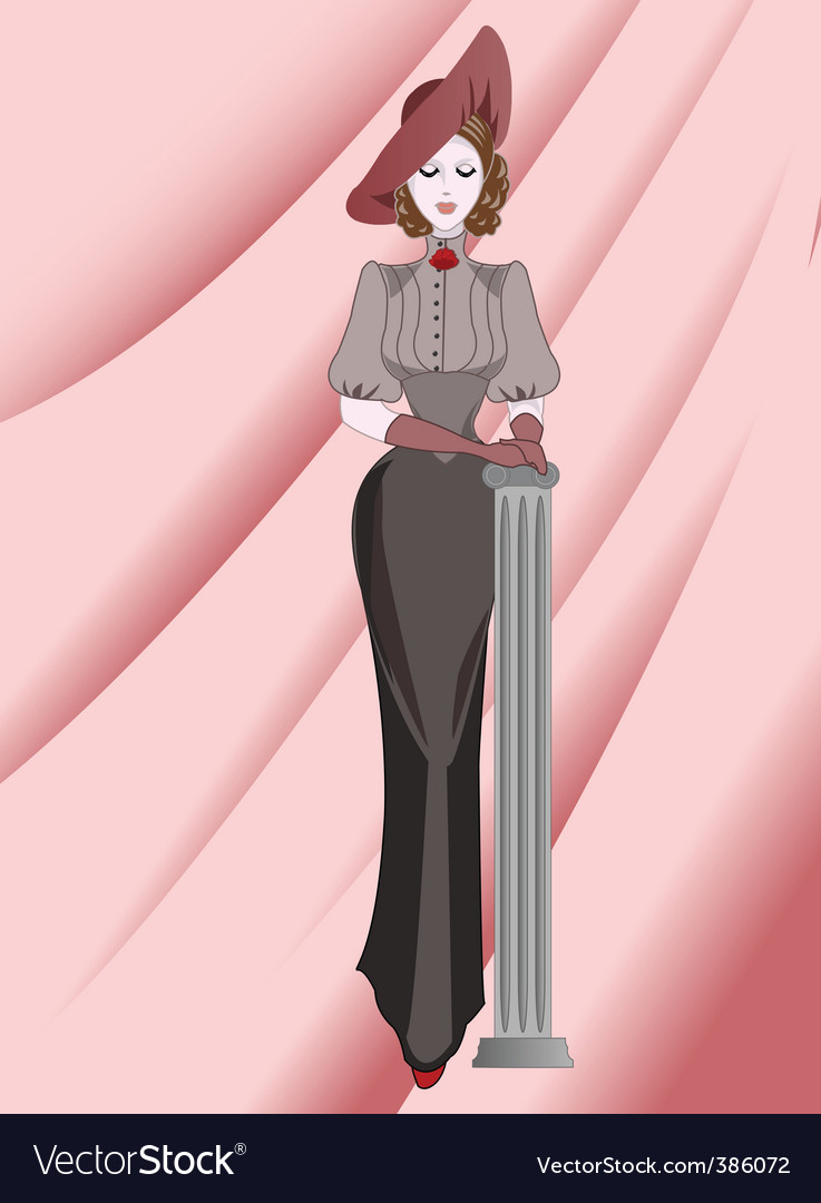 Lady Royalty Free Vector Image - VectorStock