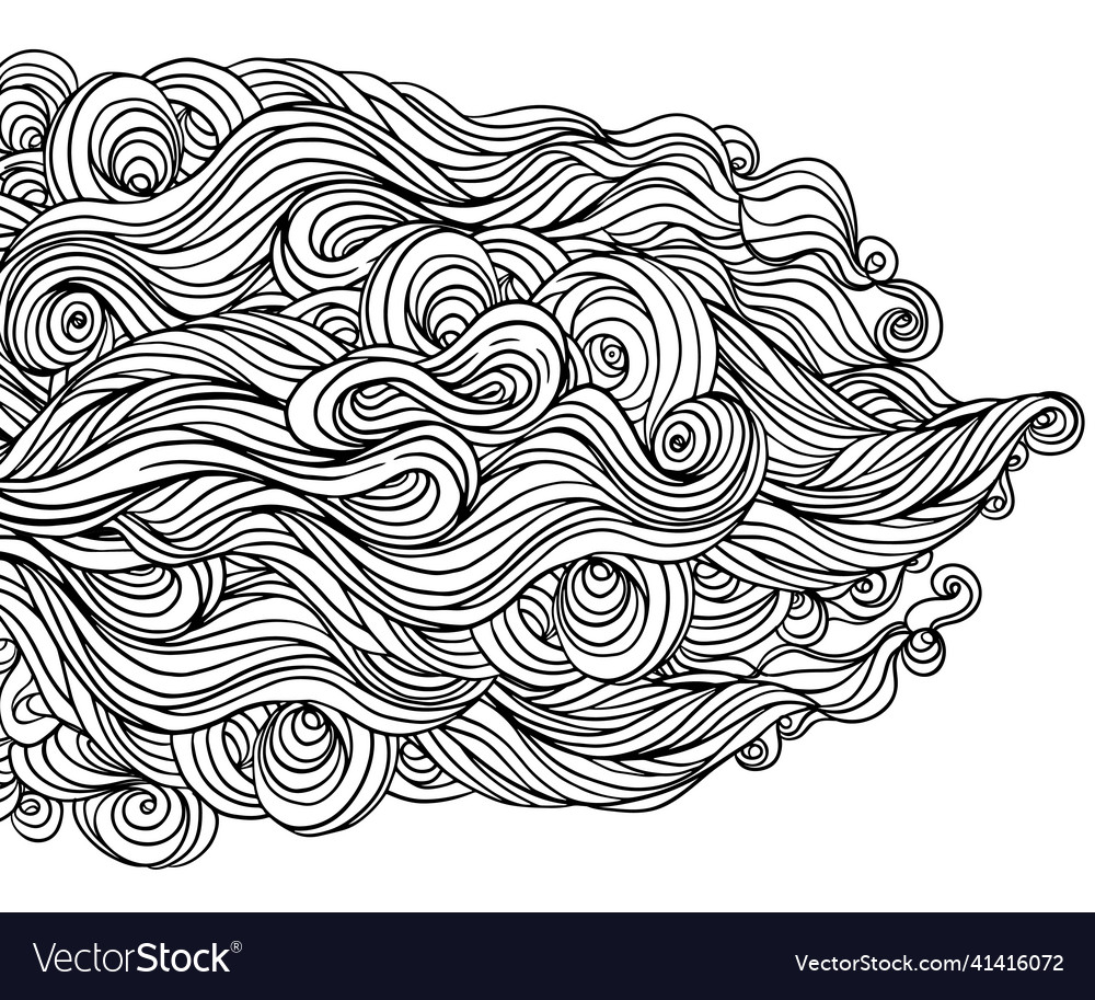 Seamless black and white abstract hand Royalty Free Vector