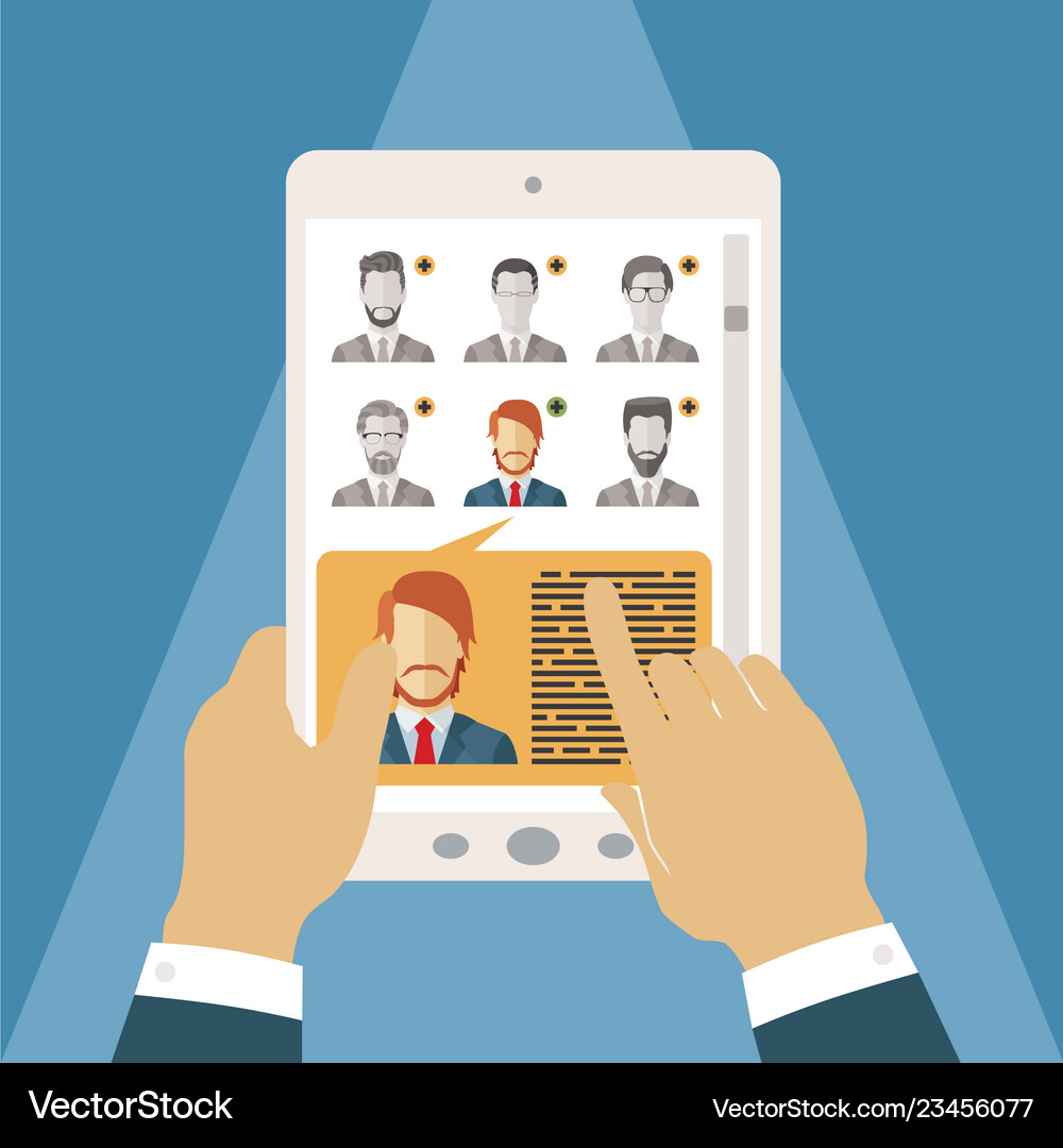 Concept of human resources management Royalty Free Vector