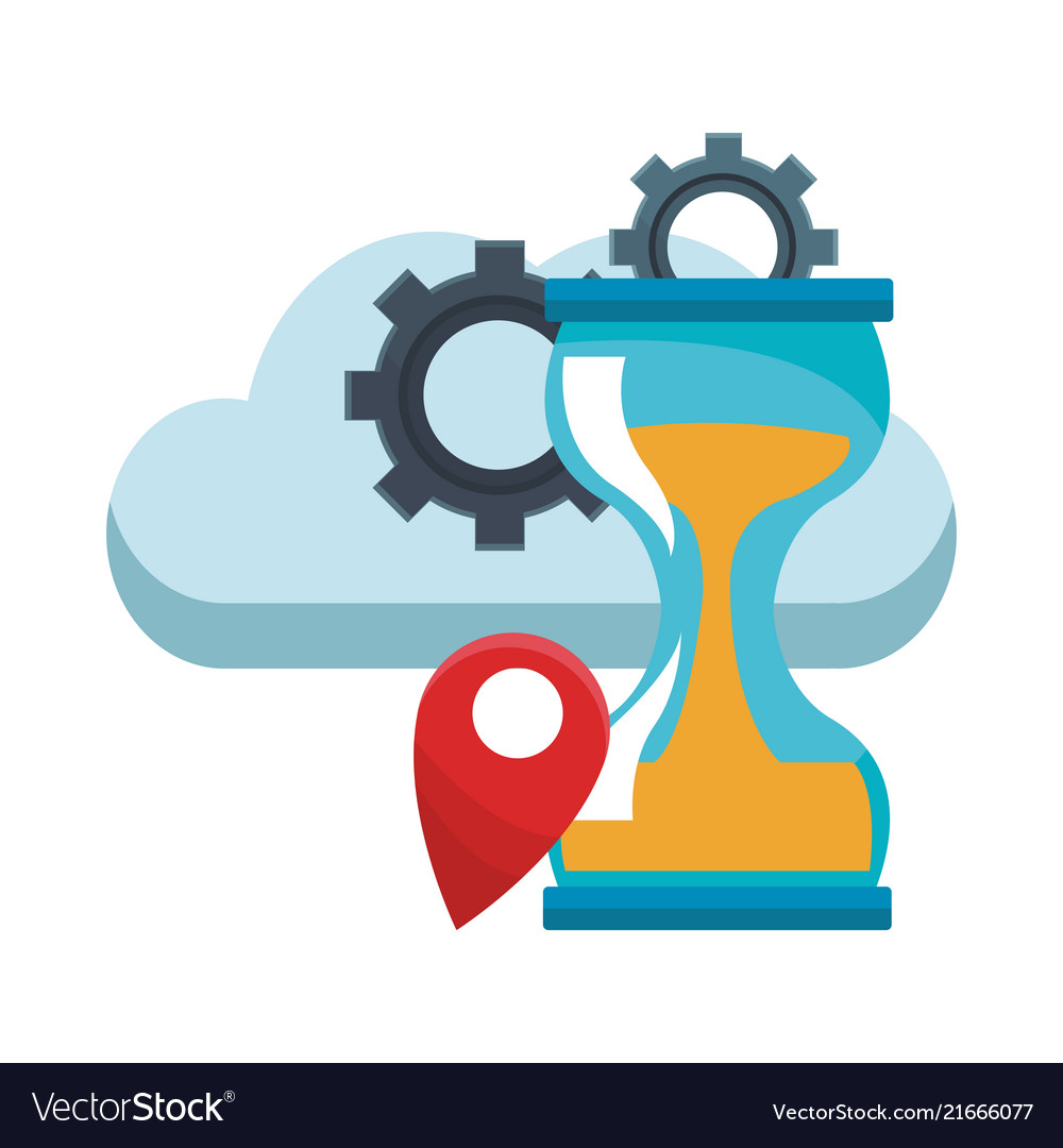 Database and cloud computing Royalty Free Vector Image