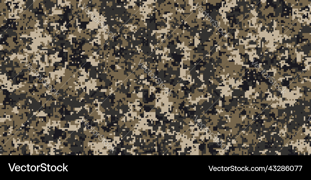 Pixel camouflage for a soldier army uniform Vector Image