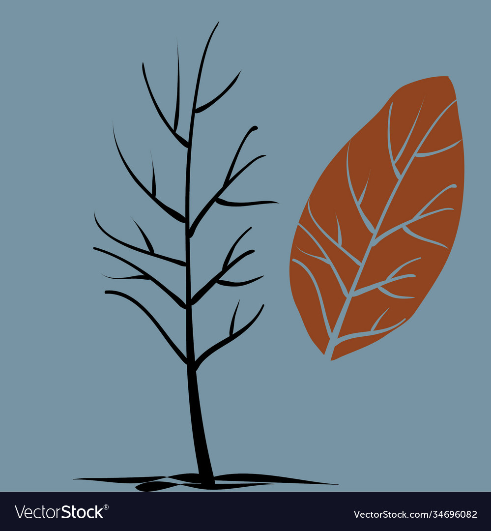 Autumn tree Royalty Free Vector Image - VectorStock