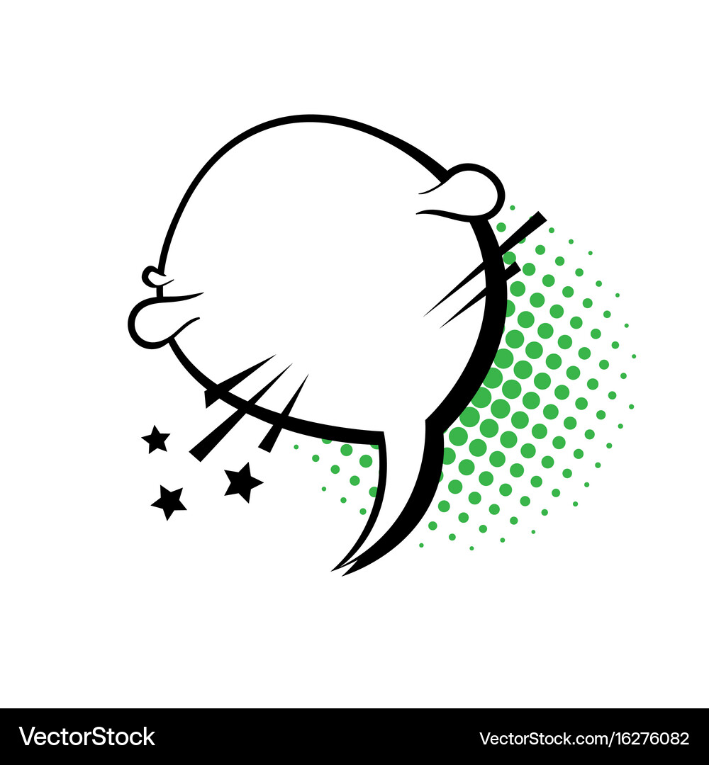 Chat bubble icon pop art style social media Vector Image