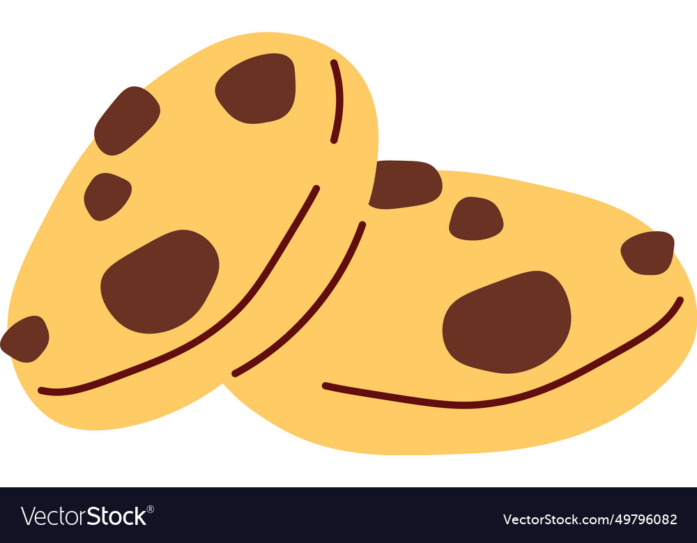 Chocolate cookies bakery Royalty Free Vector Image