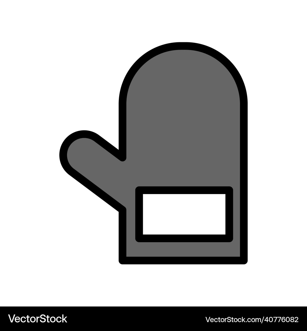 Graphic of glove icon Royalty Free Vector Image
