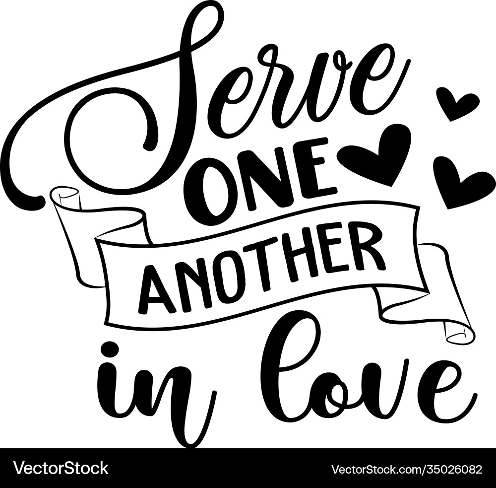 Serve on another in love white background Vector Image