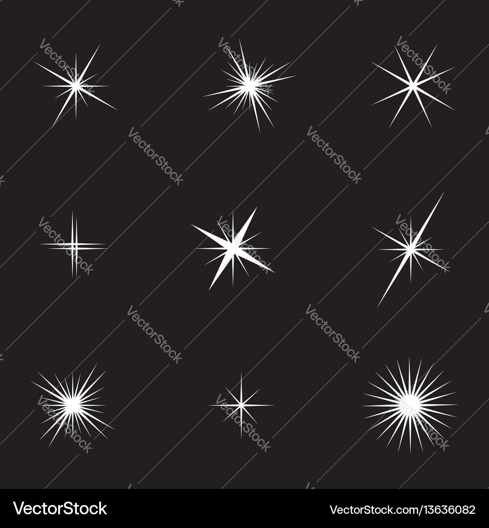 Set of stars Royalty Free Vector Image - VectorStock