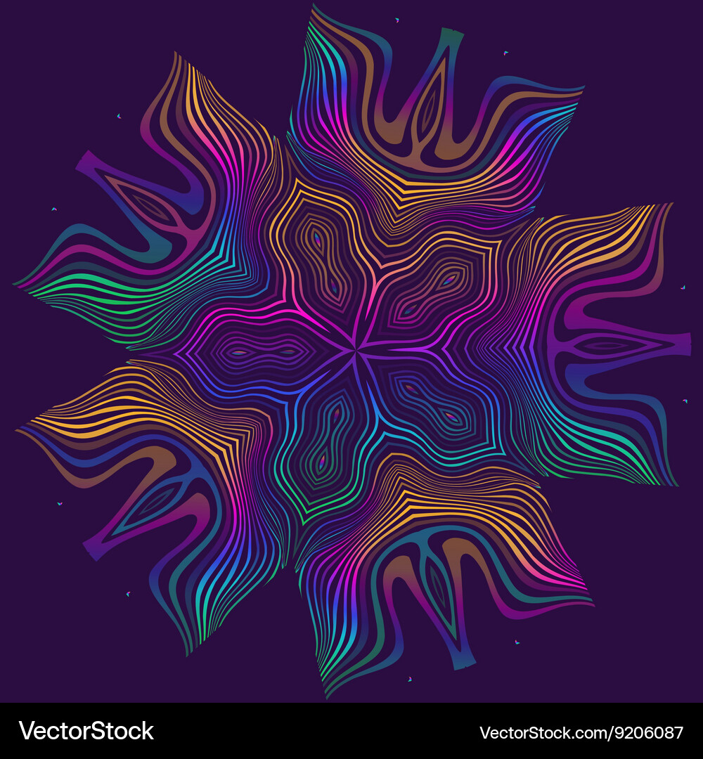Abstract colorful rainbow lines design for your Vector Image