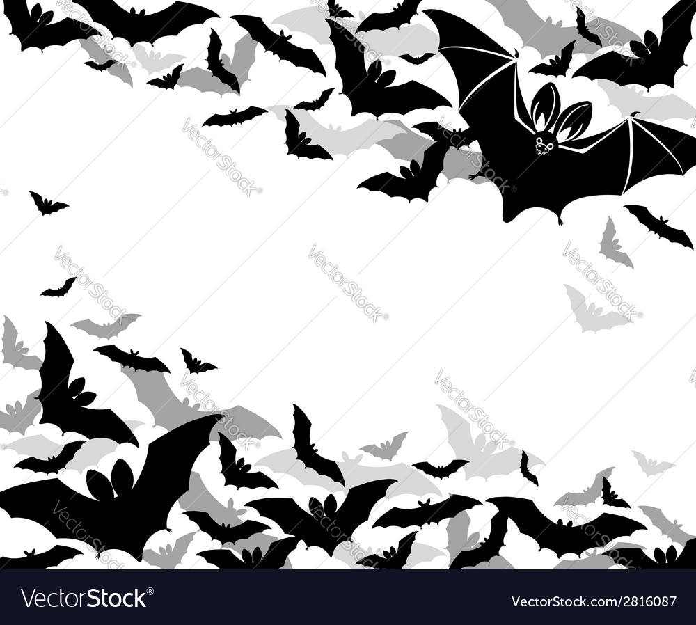 Background bats Royalty Free Vector Image - VectorStock