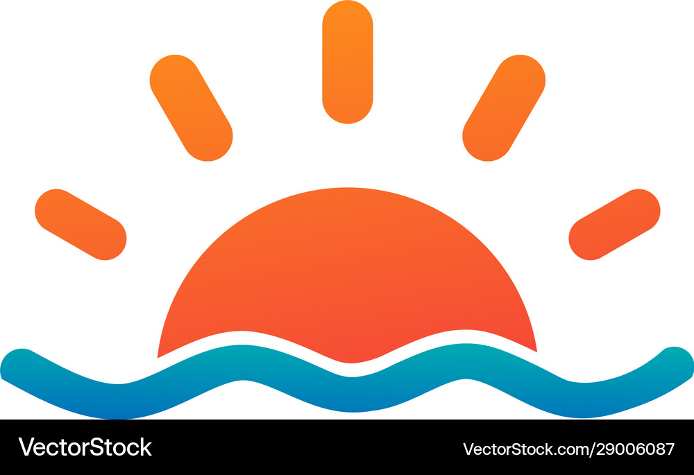 Isolated abstract round shape orange color logo Vector Image
