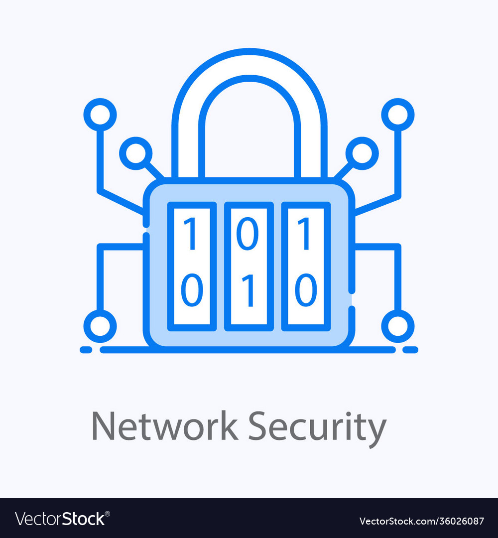 Network security Royalty Free Vector Image - VectorStock