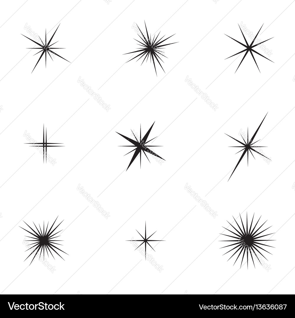 Set of stars Royalty Free Vector Image - VectorStock