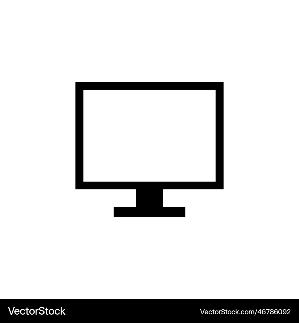 Computer icon monitor icon Royalty Free Vector Image