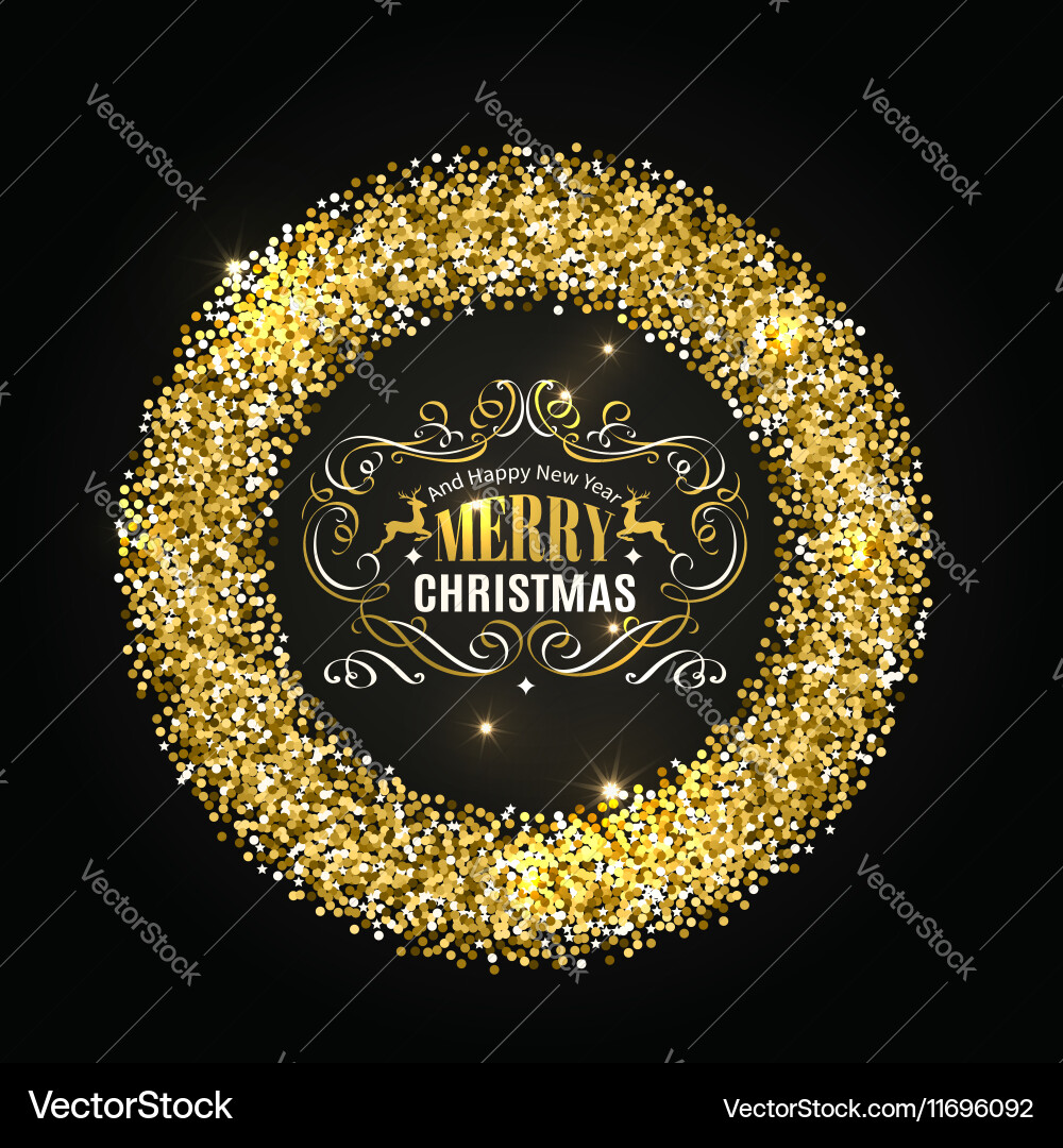 Gold Christmas Frame