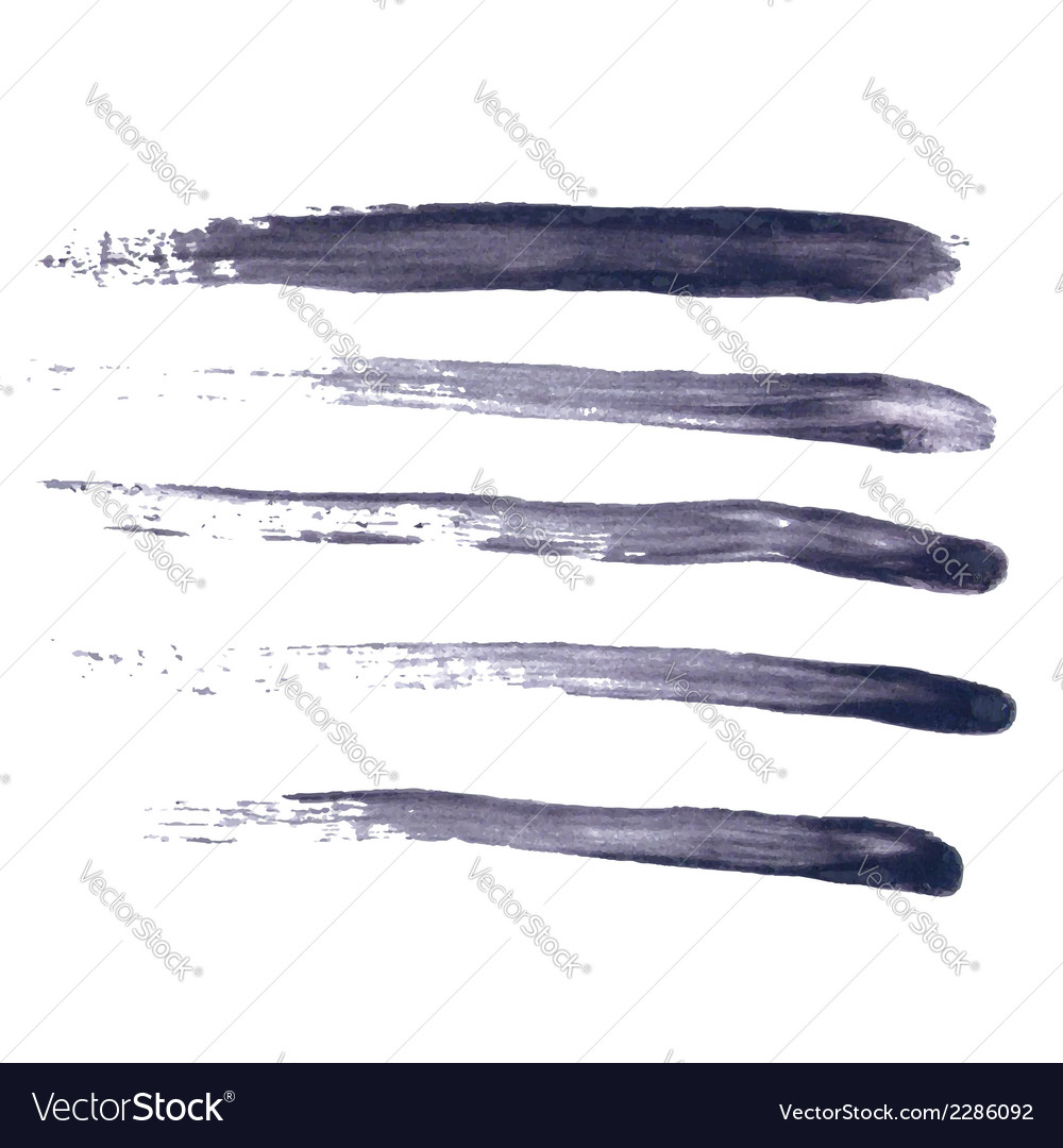 Grungy Abstract Hand-painted Brush Strokes Vector Image