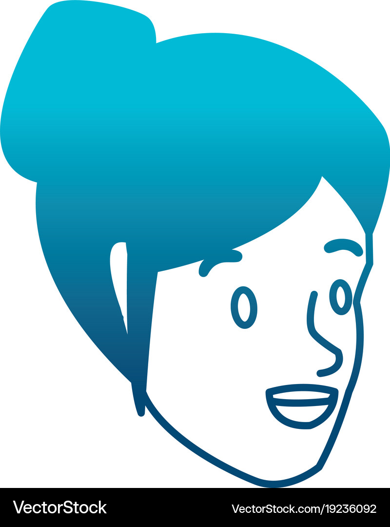 Woman face cartoon Royalty Free Vector Image - VectorStock