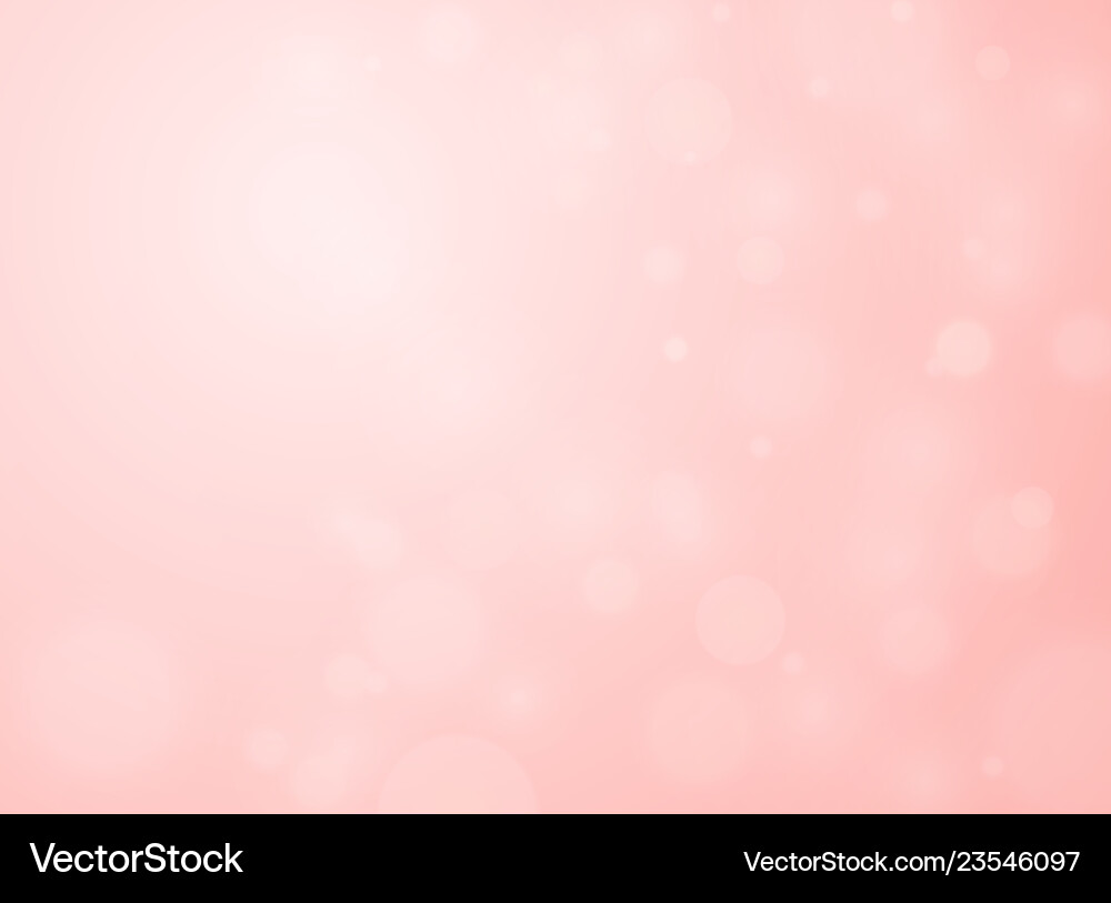 Abstract living coral mesh gradient with bokeh Vector Image