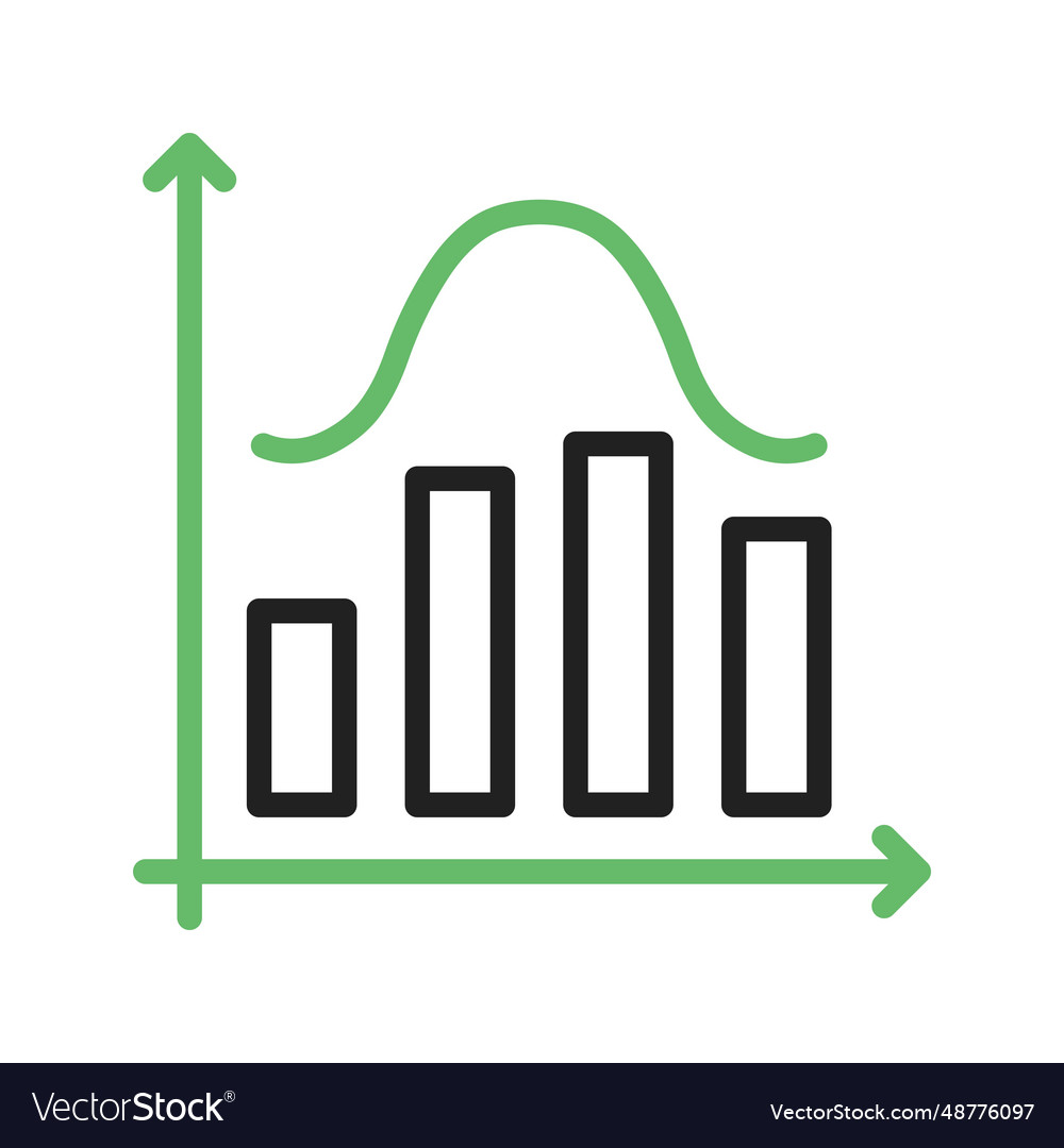 Histogram icon image Royalty Free Vector Image