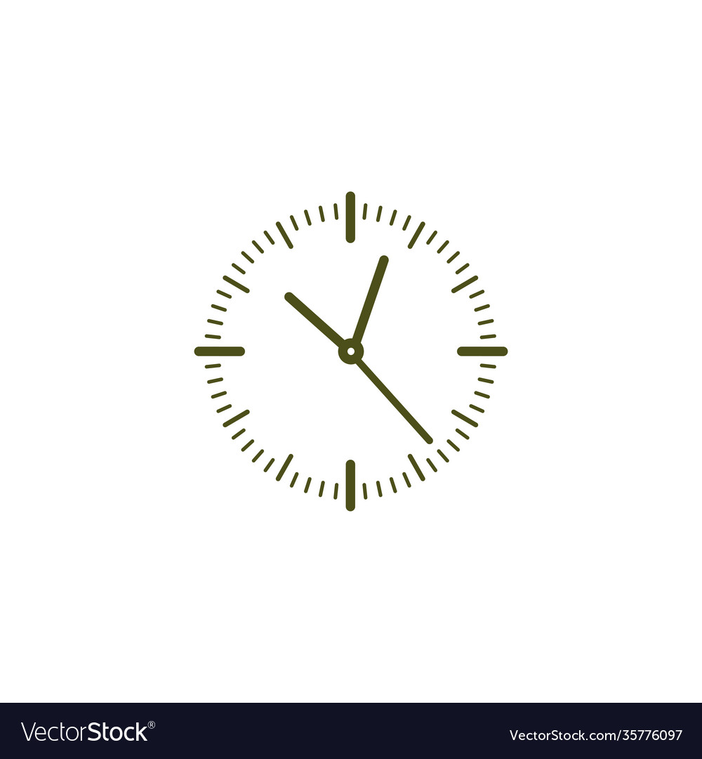 Simple clock icon Royalty Free Vector Image - VectorStock